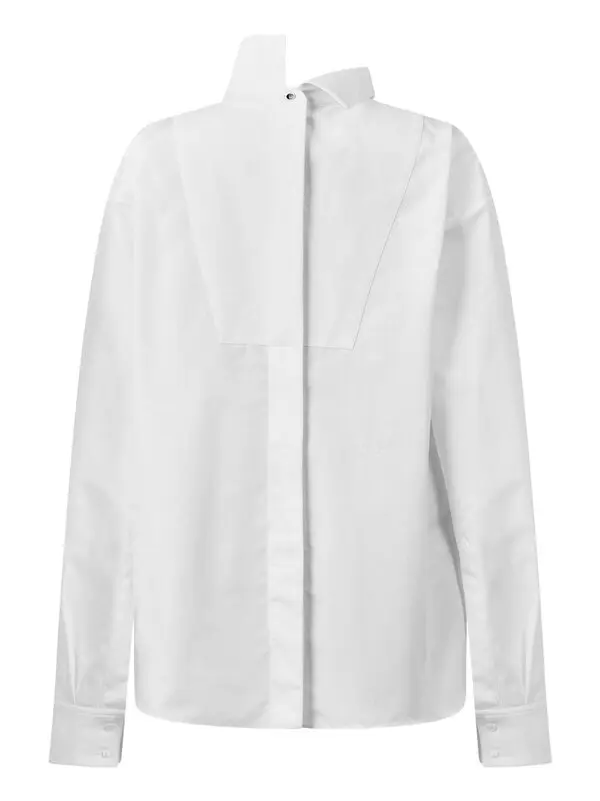 Givenchy Stand Collar Long Sleeve Shirt - White