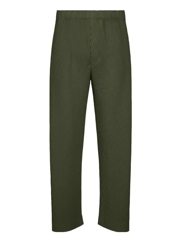 Issey Miyake Homme Plissé Slash Trousers - Dark Green