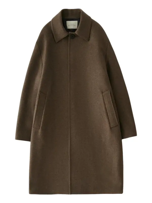 Studio Nicholson Long-sleeved Coat With A Lapel Collar - No