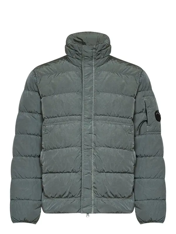 C.P. COMPANY Long-sleeved Quilted Cotton Coat - No