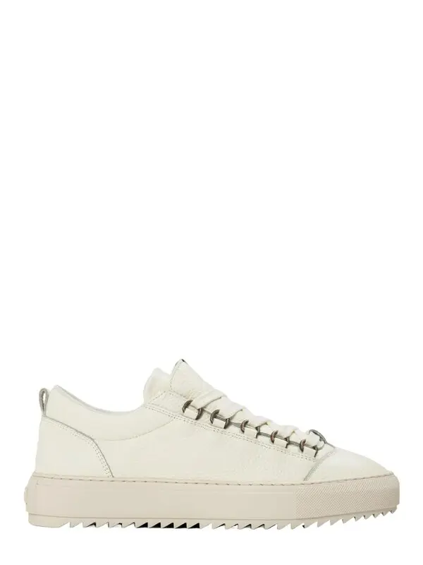 REPRESENT Grained Leather Thick Sole Low-top Sneakers - No