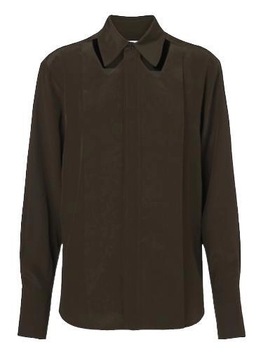 Victoria Beckham Cutout Silk Crêpe De Chine Blouse - No