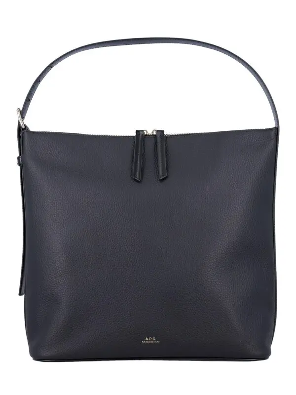 A.p.c. Vera Logo Stamp Tote Bag - Black