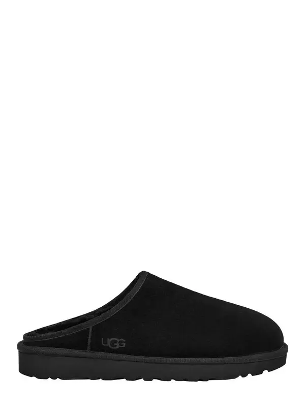 UGG Suede Mule Warm Slippers - Black