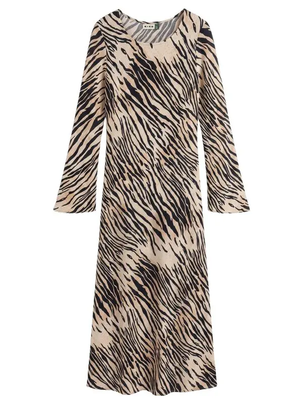 Rixo Long Sleeve Midi Dress - No