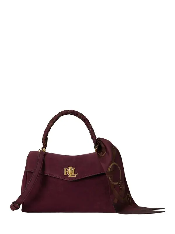 Ralph Lauren Farrah Small Leather Satchel - Brown