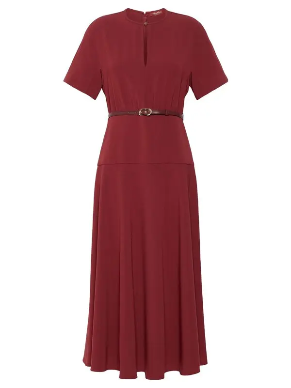 Max Mara Long Cady Dress - Ruby Colour