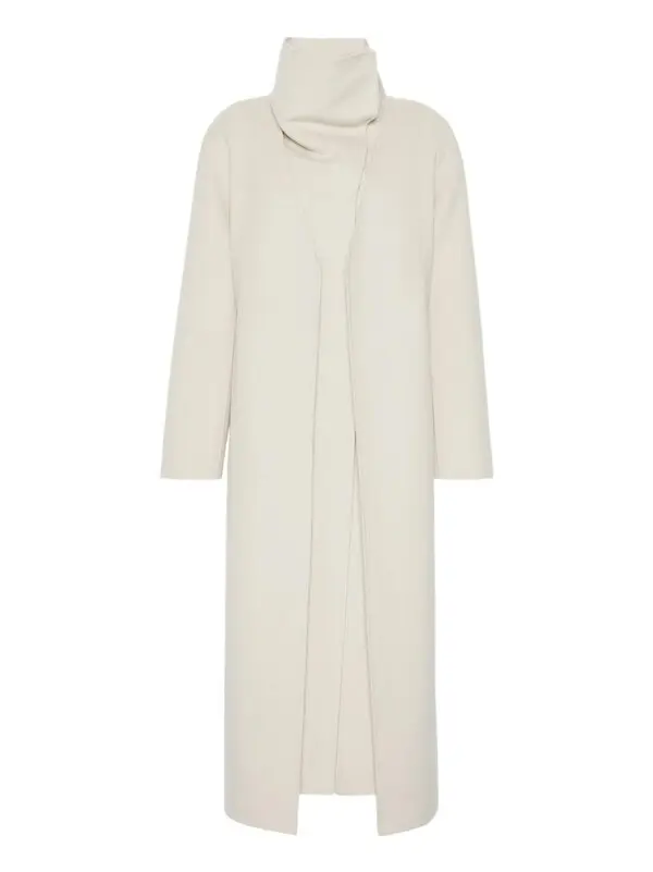 Sportmax Assenso High Neck Coat - Powder