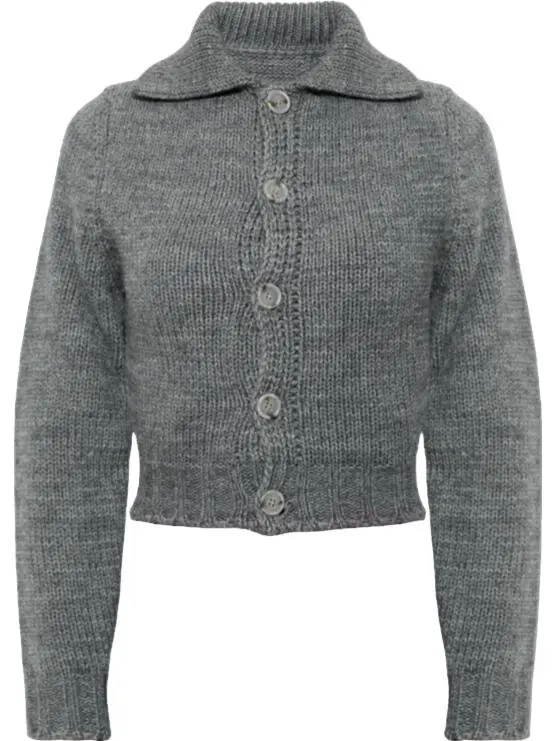 MAISON MARGIELA Long Sleeved Cardigan - Gray