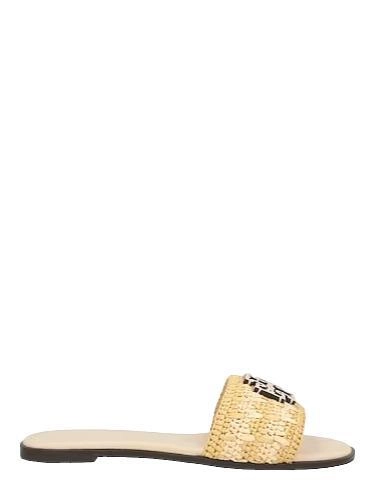 Tory Burch Woven Slippers - Nude