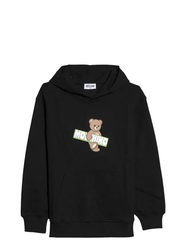 Moschino Logo-print Hoodie - Black