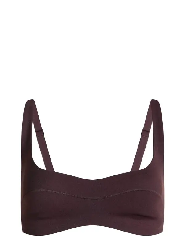 Nike Skims Infinasoft -support Front Micro Bra - Dark Roast