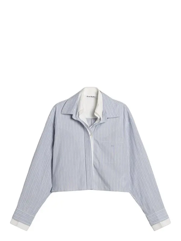 Acne Studios Soubla Striped Shirt - Blue/white