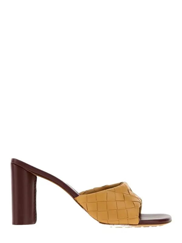 Bottega Veneta Two-tone Leather Livia Mules - Multicolor