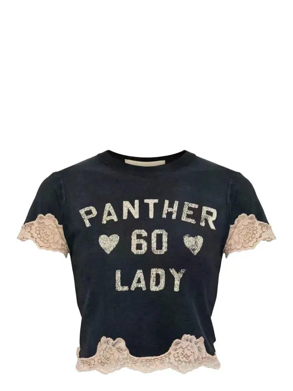 Valentino Garavani Graphite Cotton T-shirt - Black
