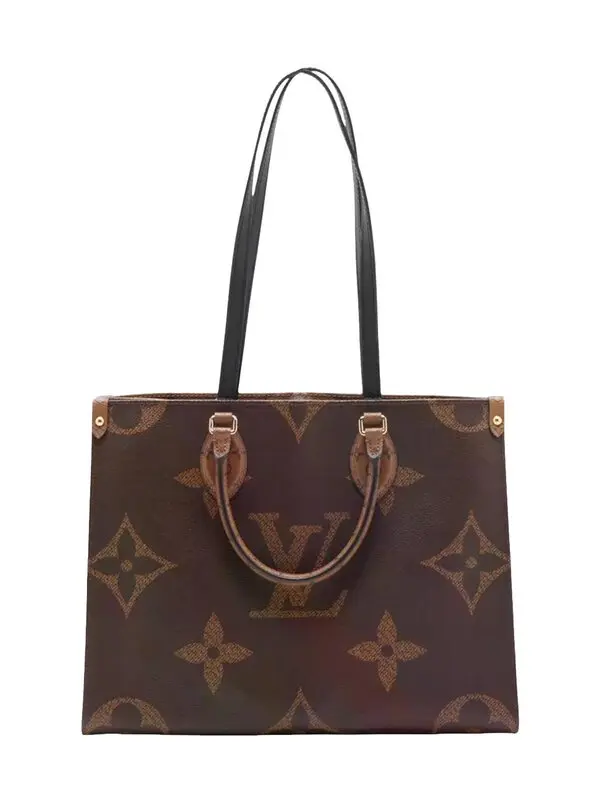LOUIS VUITTON 2021-2026 Monogram Reverse Giant Onthego Mm Satchel - Brown