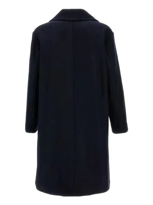 SUNFLOWER Double-breasted Coat - Blue