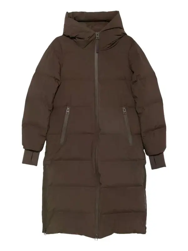 Marc O'polo Quilted Hooded Coat - Brown