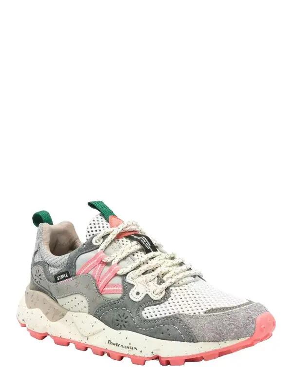 FLOWER MOUNTAIN Panelled Mesh Sneakers - Grey