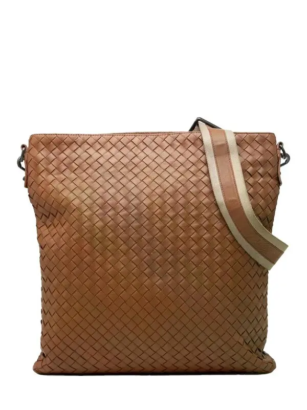 Bottega Veneta 2011 Nappa Intrecciato Crossbody Bag - Brown
