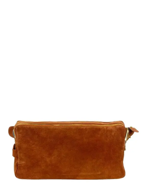 Ermanno Scervino Lisa Suede Shoulder Bag - Brown