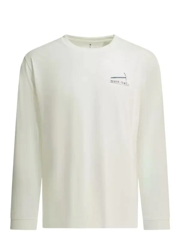 MONTBELL Graphic-print Long-sleeve T-shirt - Neutrals