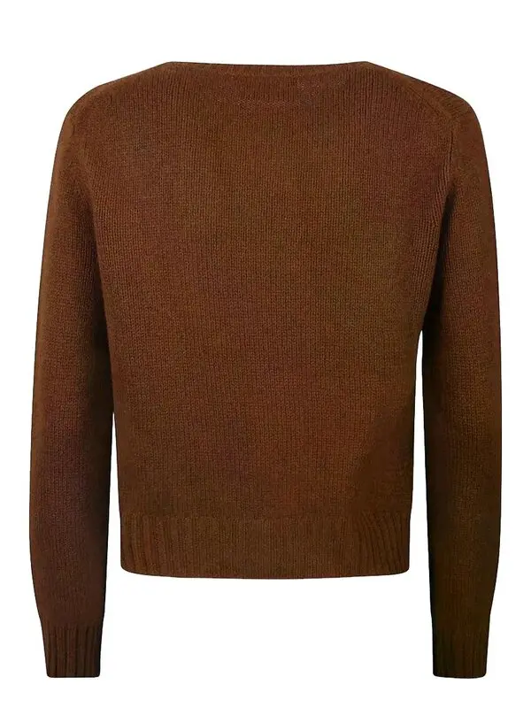 BEYOU Fine-knit Sweater - Brown