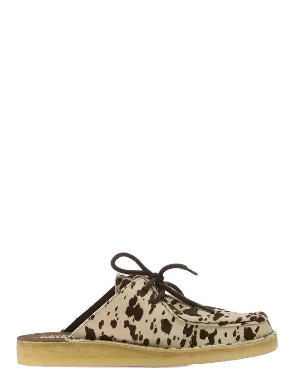 Clarks Dsrtnomad Cow-print Mules - Neutrals