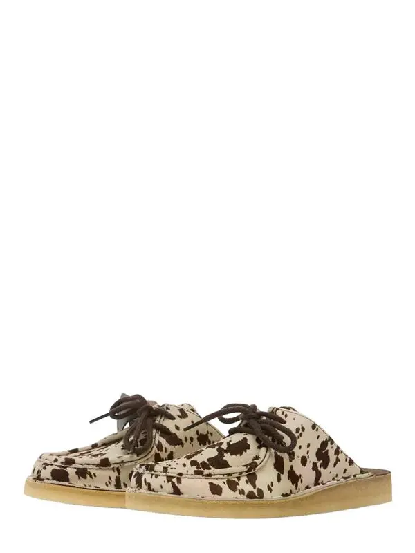 Clarks Dsrtnomad Cow-print Mules - Neutrals
