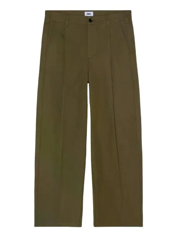 Obey Dean Pleated Trousers - Grey