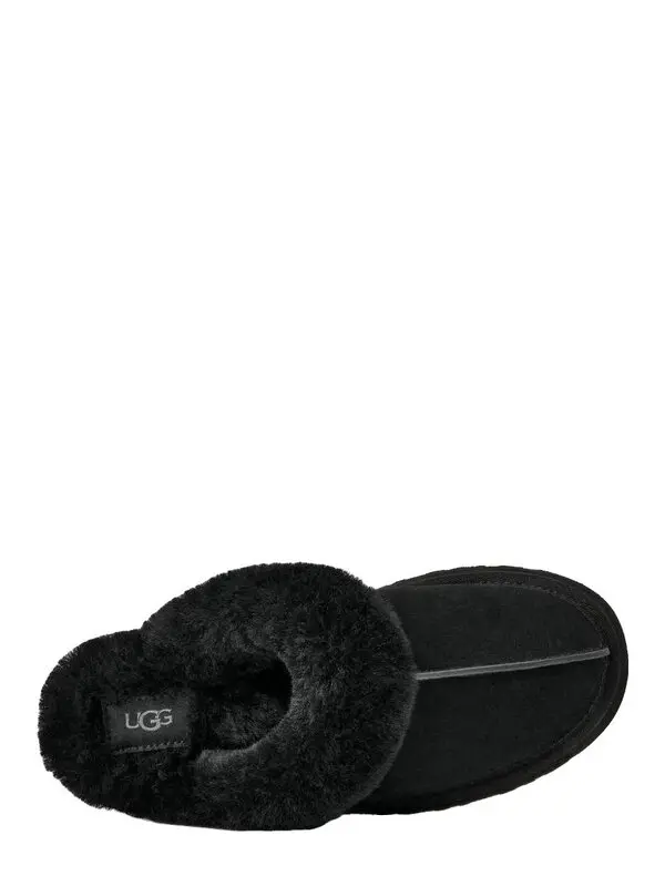 UGG Disquette Platform Slippers - Black