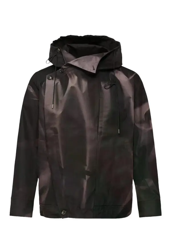 JIYONGKIM Sun-bleached Hooded Jacket - Black