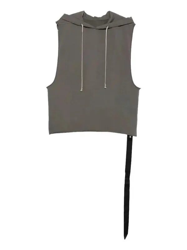 Rick Owens Sleeveless Hoodie - Grey