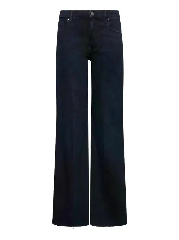 Marella Wide-leg Raw-cut Jeans - Blue