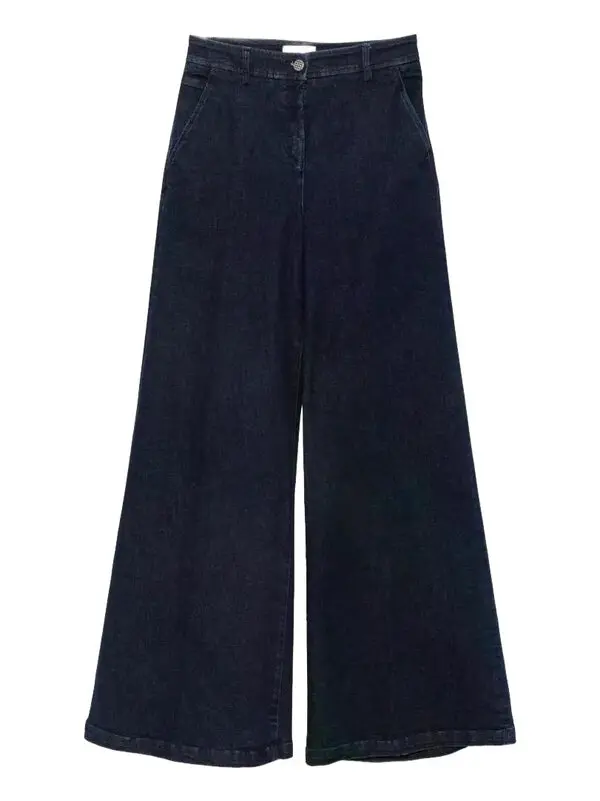 VIA MASINI 80 Wide-leg Jeans - Blue