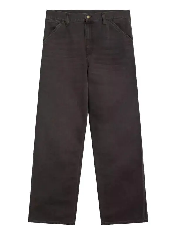 Carhartt Work In Progress Stone-washed Canvas Trousers - Grey