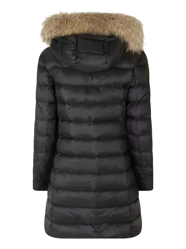 BLAUER. Faux-fur Trim Padded Coat - Black