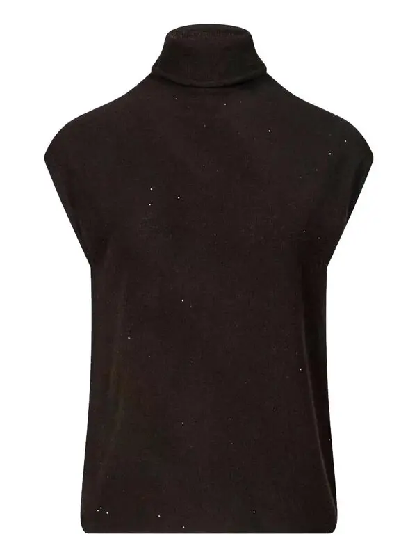 Antonelli Firenze Garfagnana Sequin-embellished Roll-neck Sweater - Brown