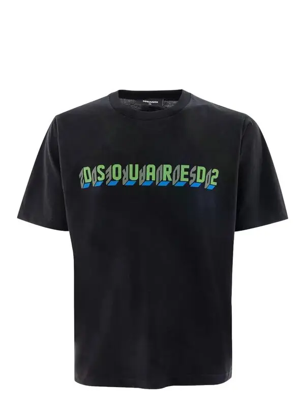 Dsquared2 Logo-print Cotton T-shirt - Black