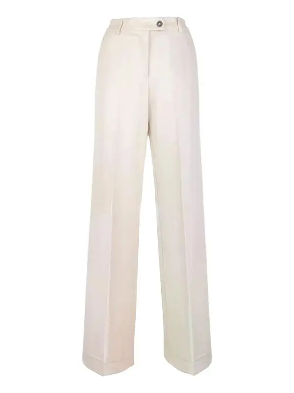 CINQUE Pressed-crease Wide-leg Trousers - Neutrals