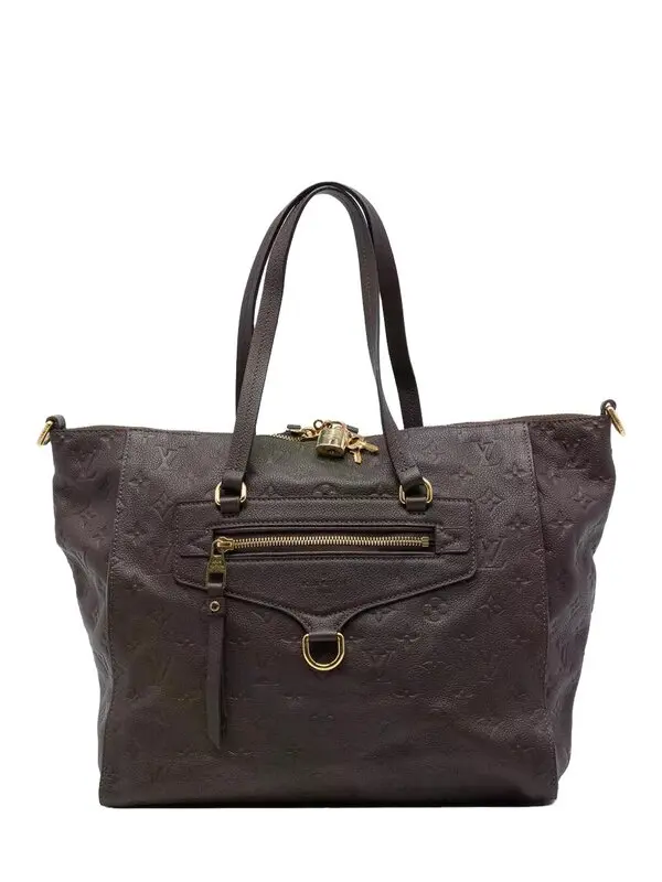LOUIS VUITTON 2012 Monogram Empreinte Lumineuse Pm Satchel - Brown