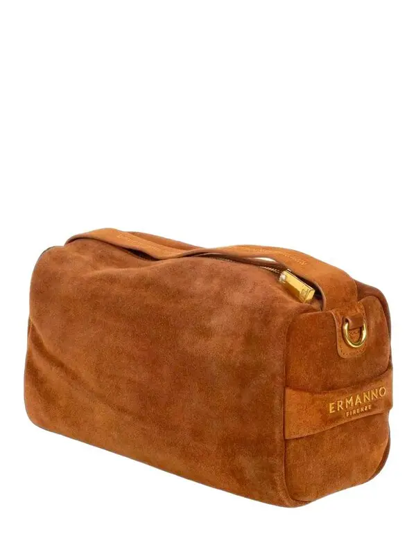 Ermanno Scervino Lisa Suede Pouch - Brown