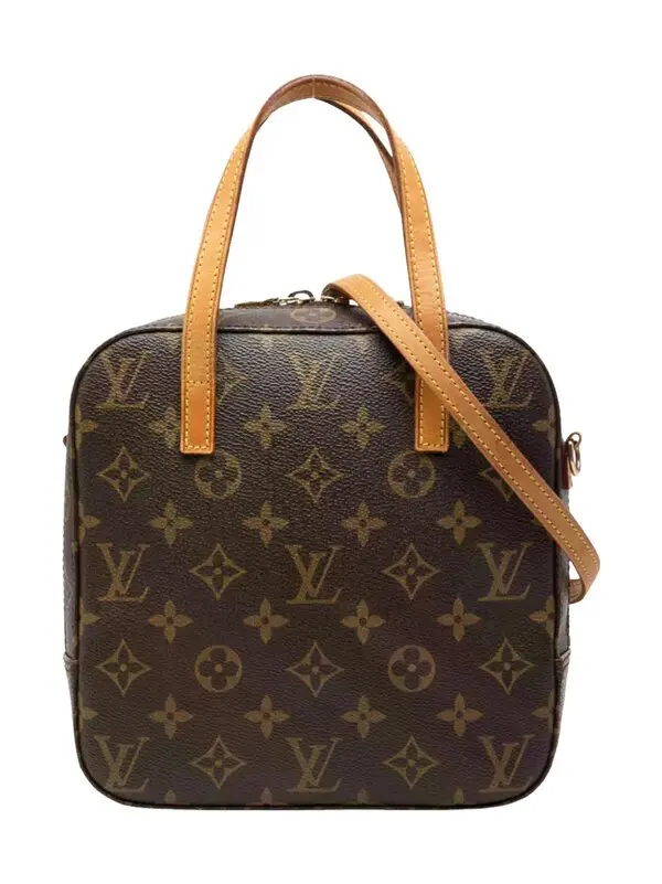 LOUIS VUITTON 2002 Monogram Spontini Satchel - Brown