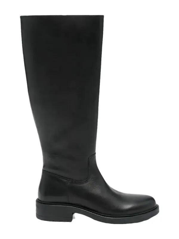 SERGIO MORETTI FIRENZE Side-zip Knee-high Boots - Black