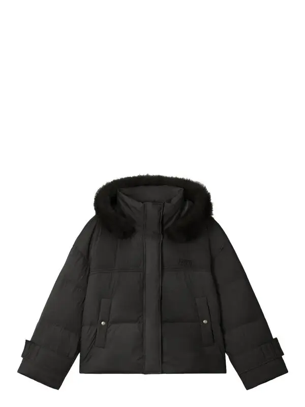 Izzue Faux-fur Trim Padded Jacket - Black