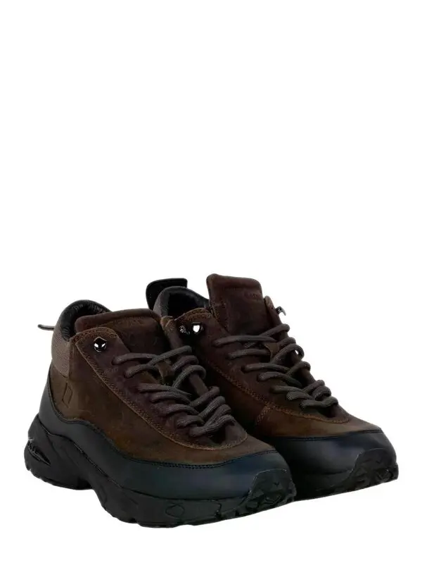 D.a.t.e. Suede Panelled Sneakers - Brown