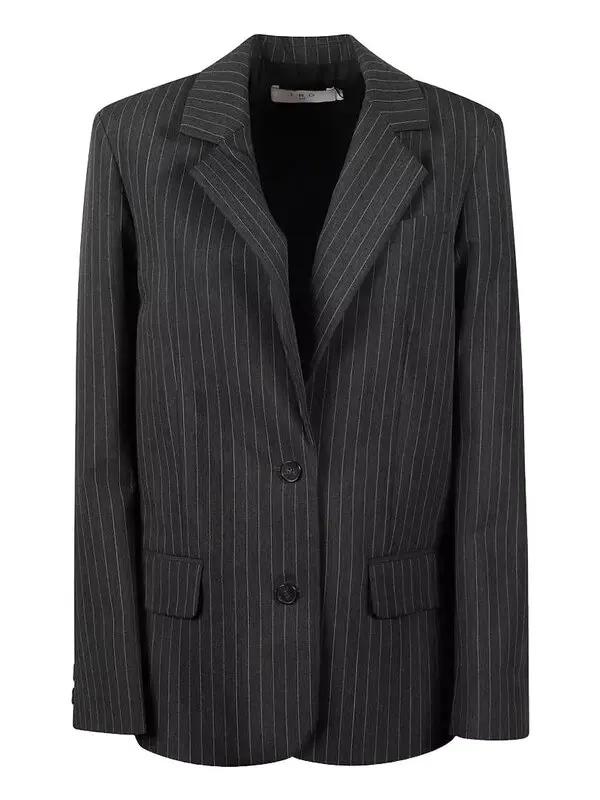 IRO PARIS Kamea Pinstriped Single-breasted Blazer - Grey