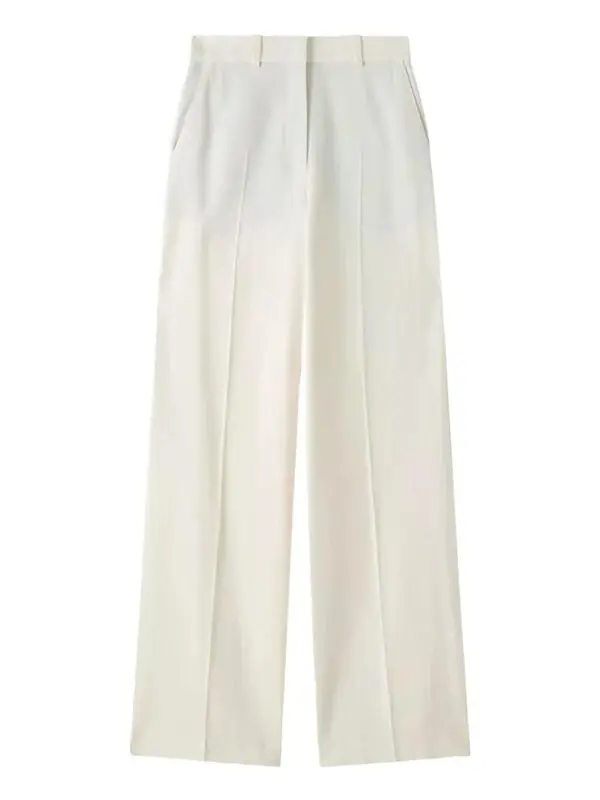 JOSEPH Hawley Wide-leg Trousers - White