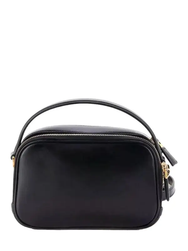 Prada Odette Top Handle Bag Leather Mini Satchel - Black