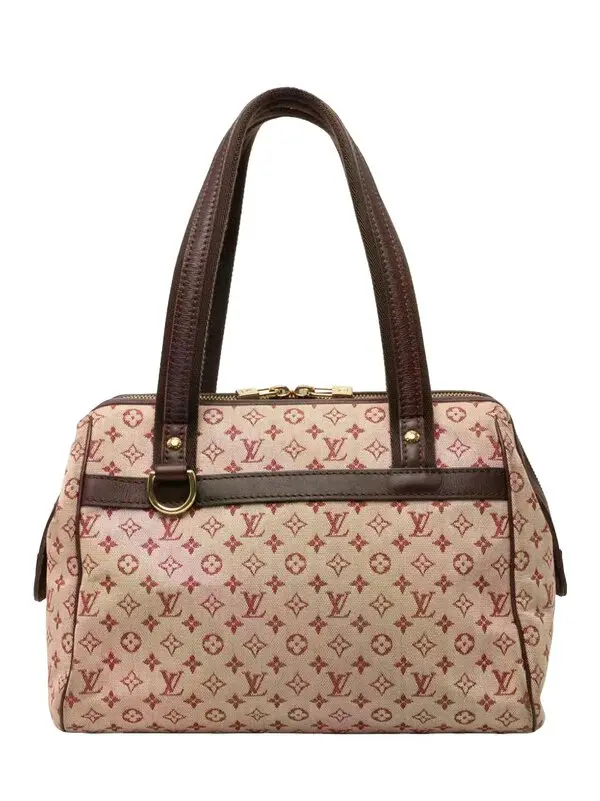 LOUIS VUITTON 2001 Monogram Mini Lin Josephine Pm Handbag - Red